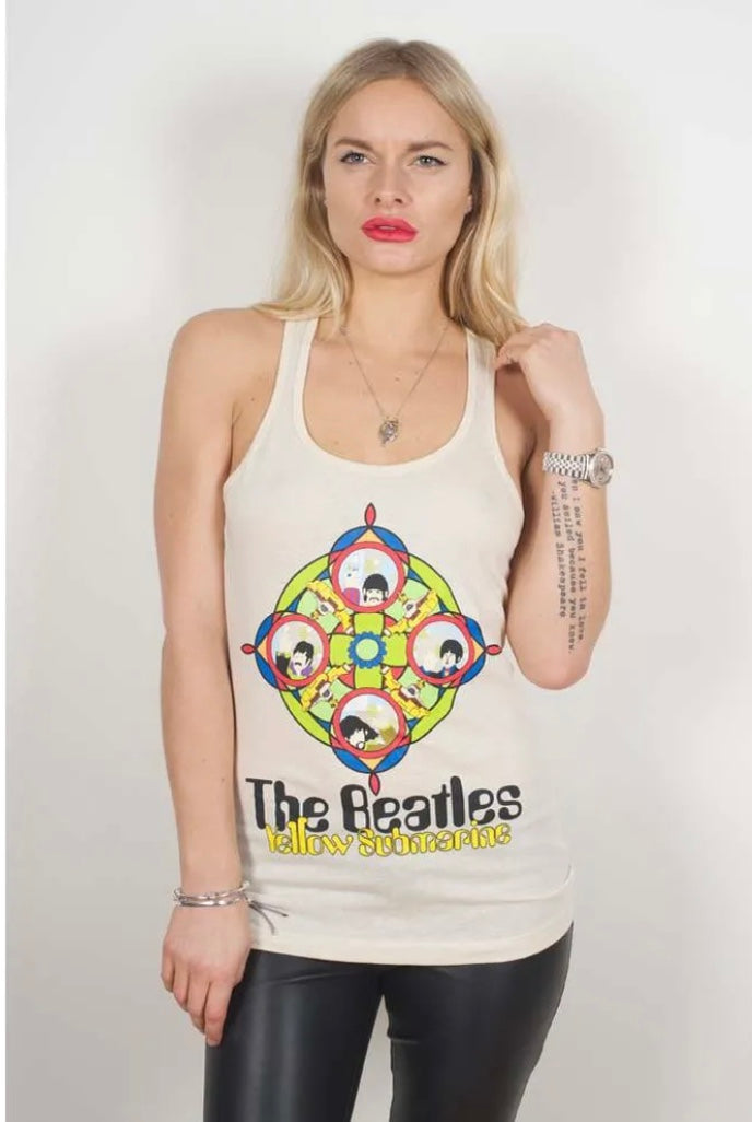 The Beatles - Yellow Submarine & Portholes Sleeveless vest top – Mayors ...