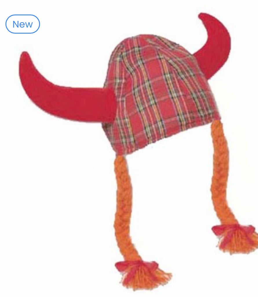 Tartan Viking Horns And Pigtails – Mayors Sports and Menswear